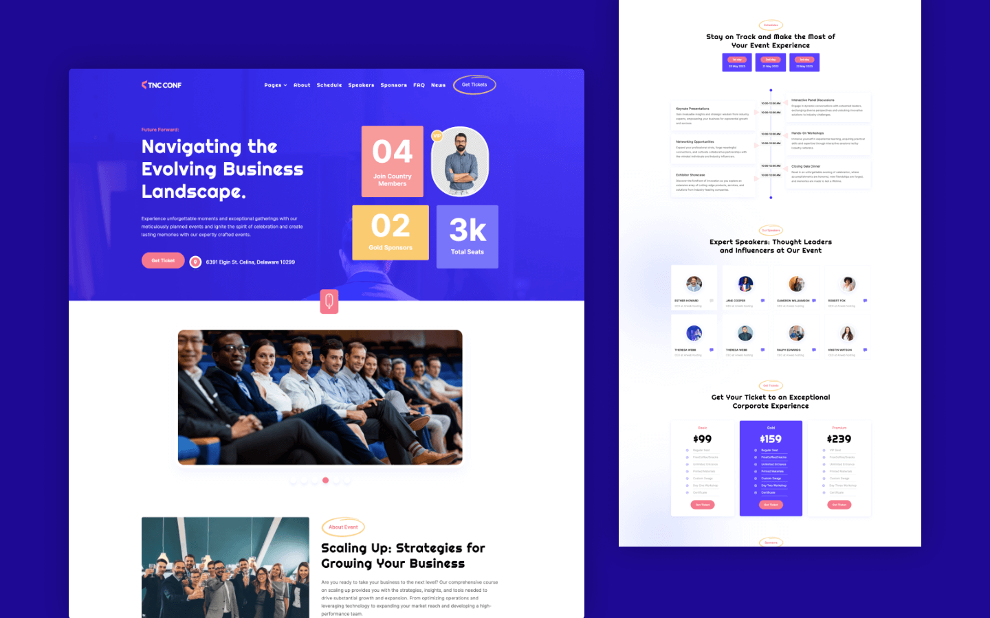 TNC Conf - Event HTML5 Responsive Website Template