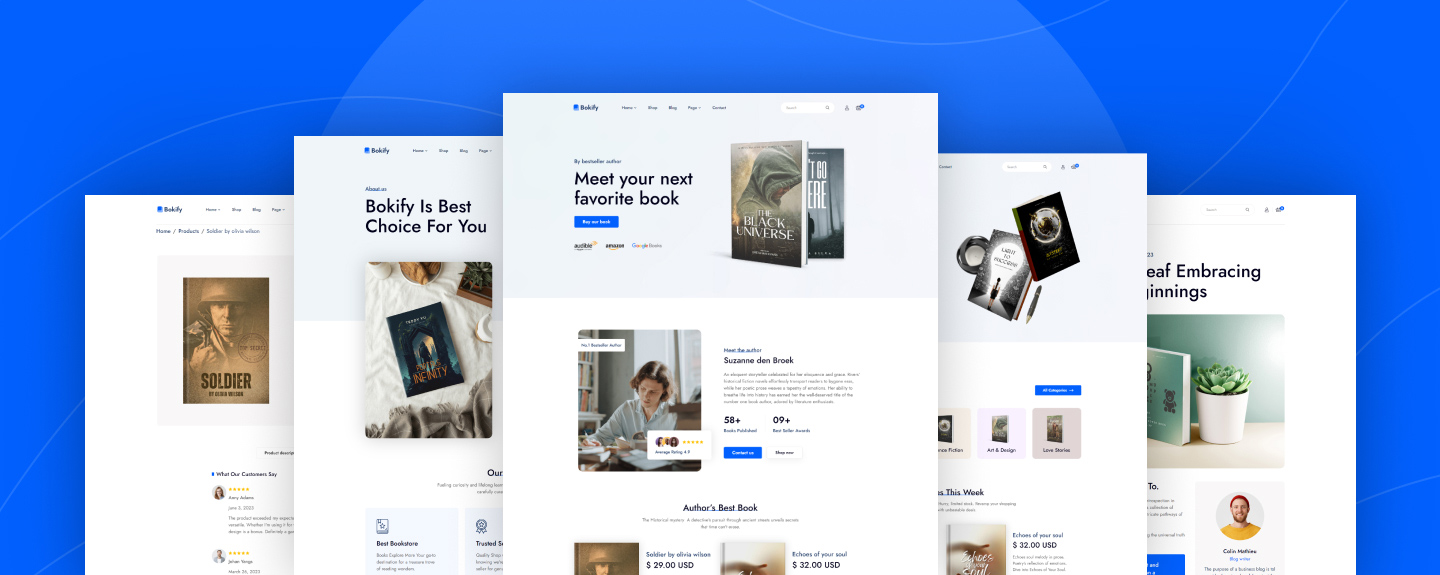 Bokify - Book HTML5 Responsive Website Template