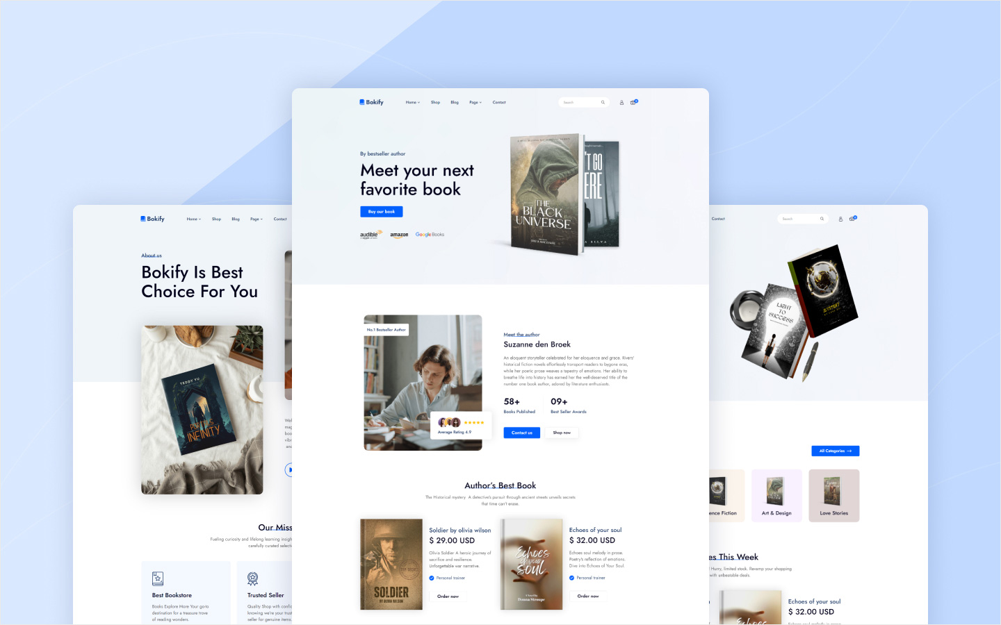 Bokify - Book HTML5 Responsive Website Template