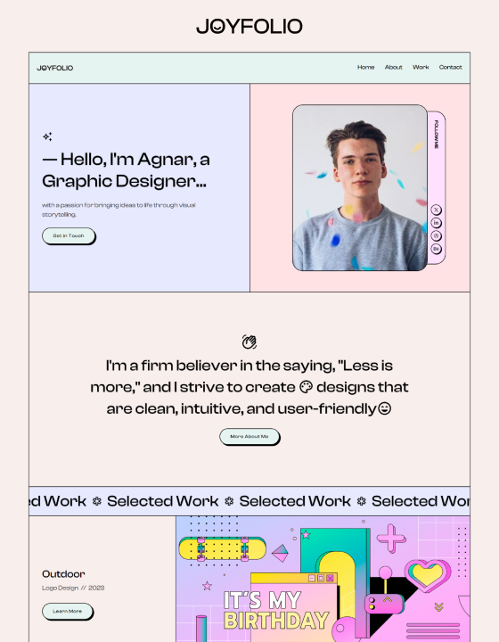 Joyfolio - Portfolio HTML5 Responsive Website Template