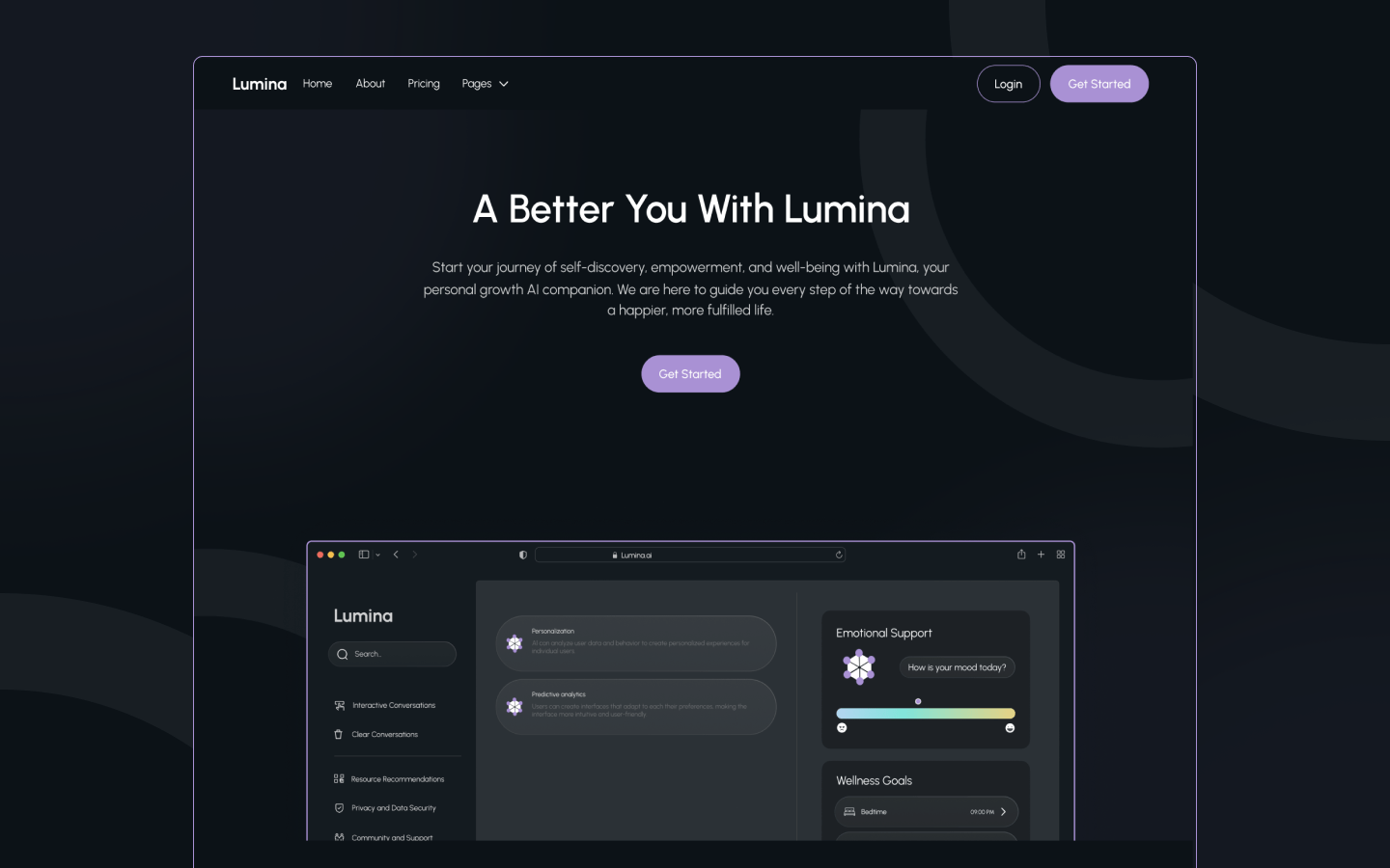 LuminaAI - SaaS HTML5 Responsive Website Template