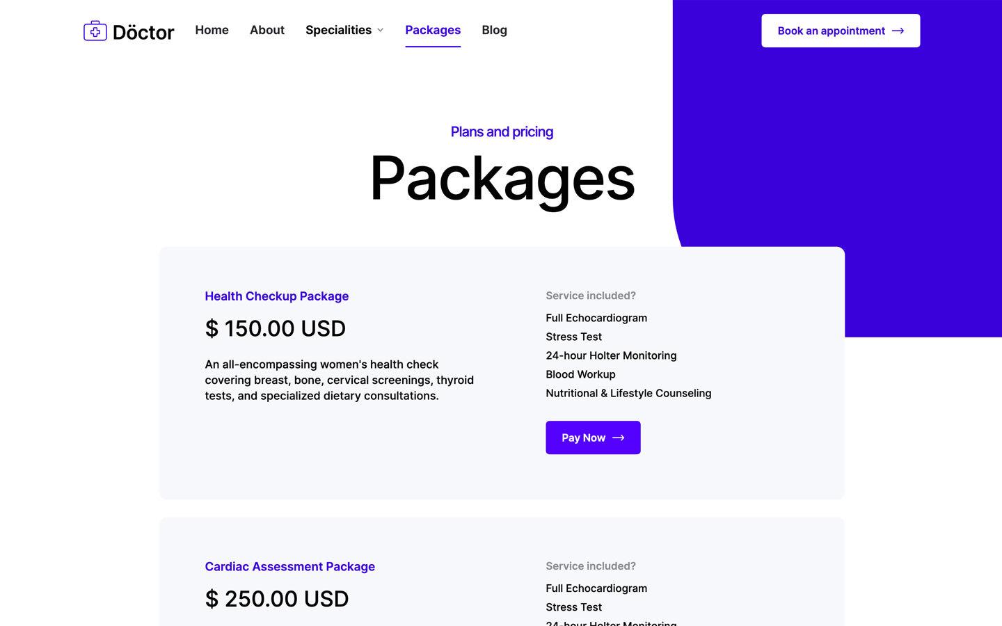 Dactör - Doctor HTML5 Responsive Website Template