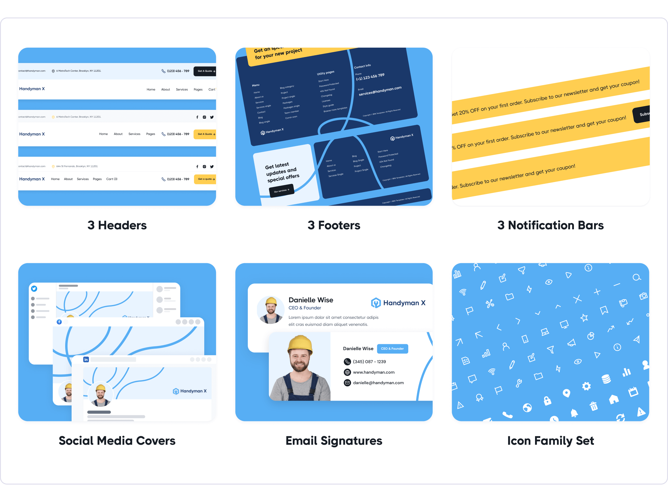 Handyman X - Small Business HTML5 Responsive Website Template