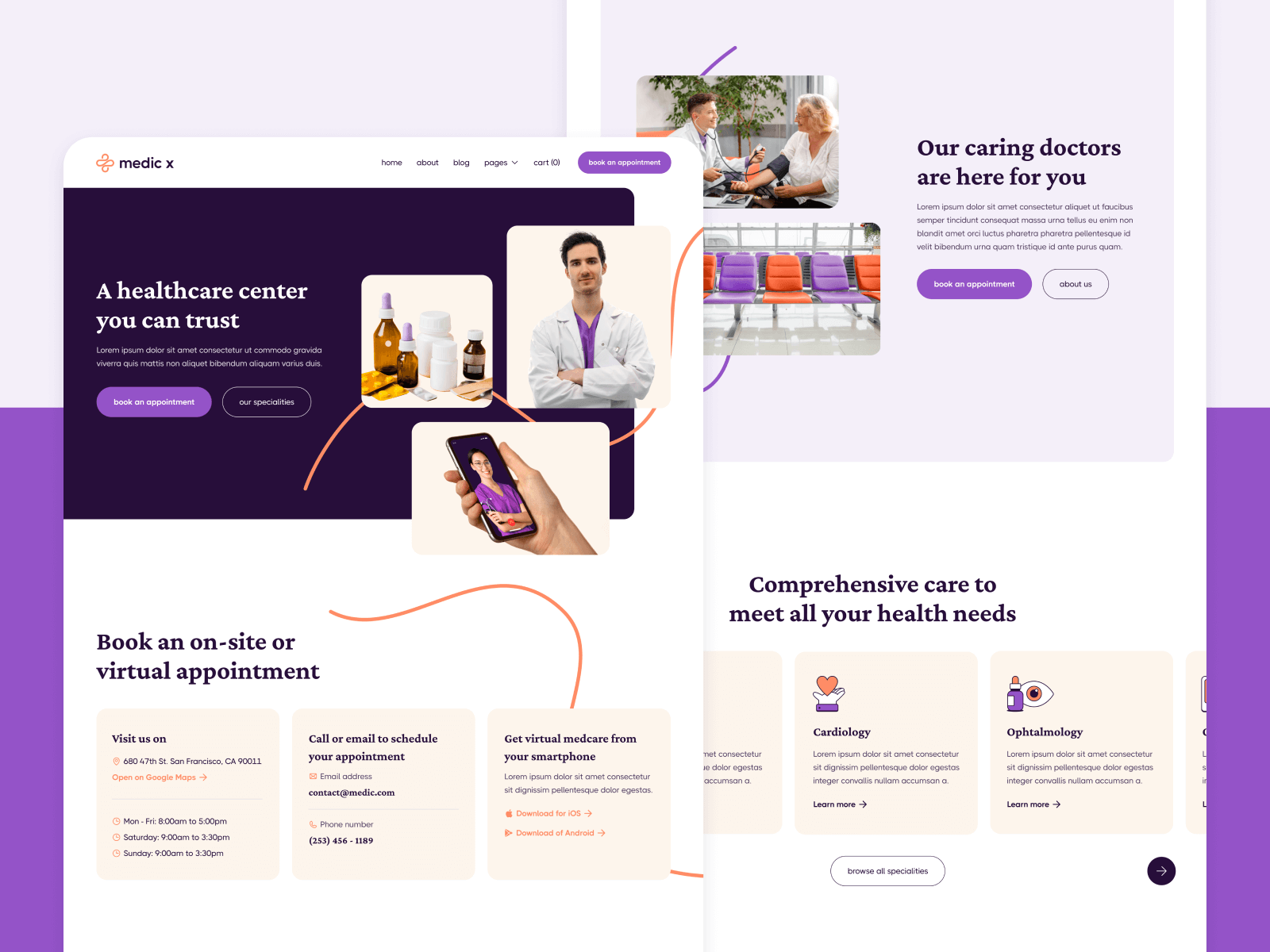 Medic X - Hospital HTML5 Responsive Website Template