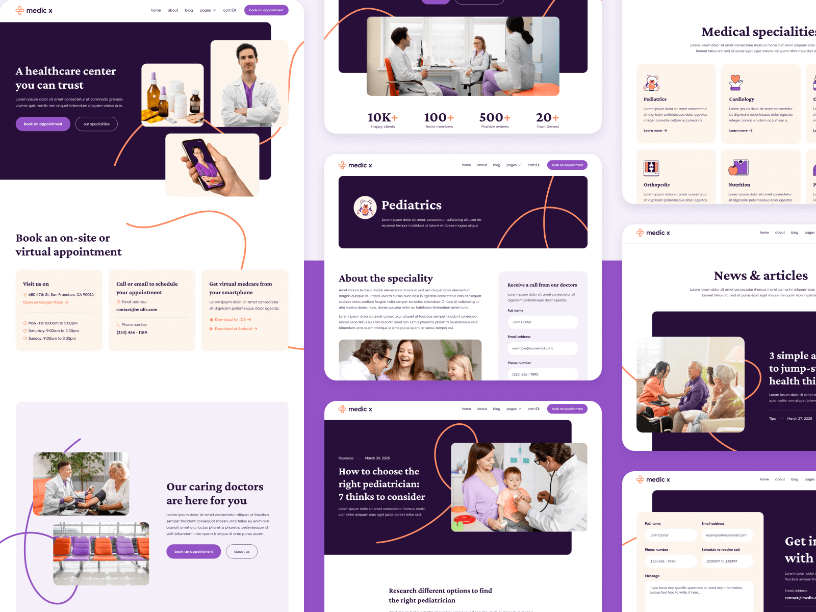 Medic X - Hospital HTML5 Responsive Website Template