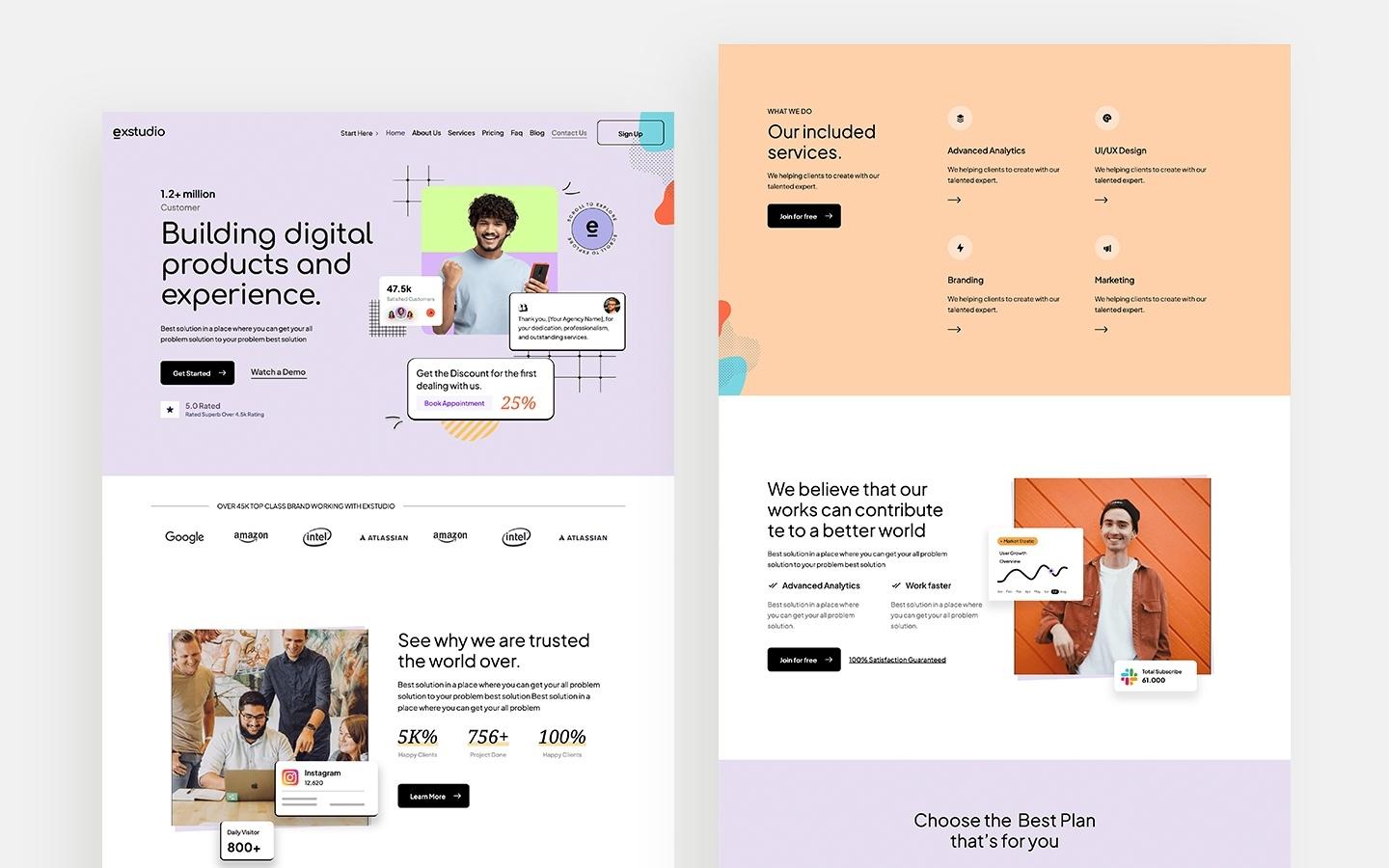 exStudio - Agency HTML5 Responsive Website Template