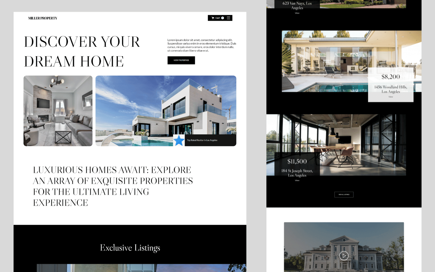 Miller Property - Real Estate HTML5 Responsive Website Template