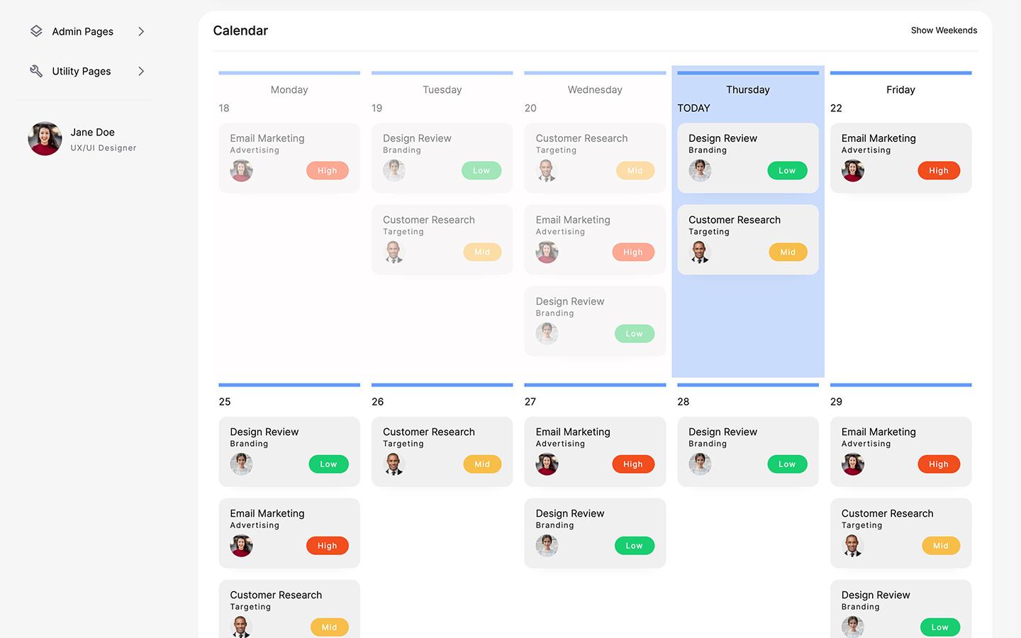 Task Dasher - Dashboard HTML5 Responsive Website Template