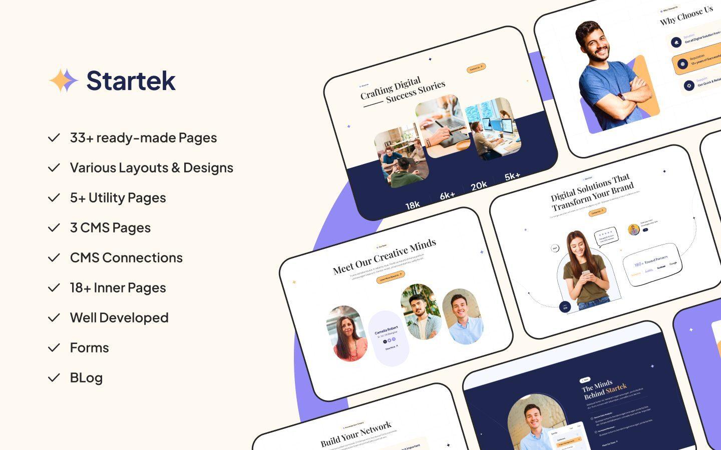 Startek - Agency HTML5 Responsive Website Template