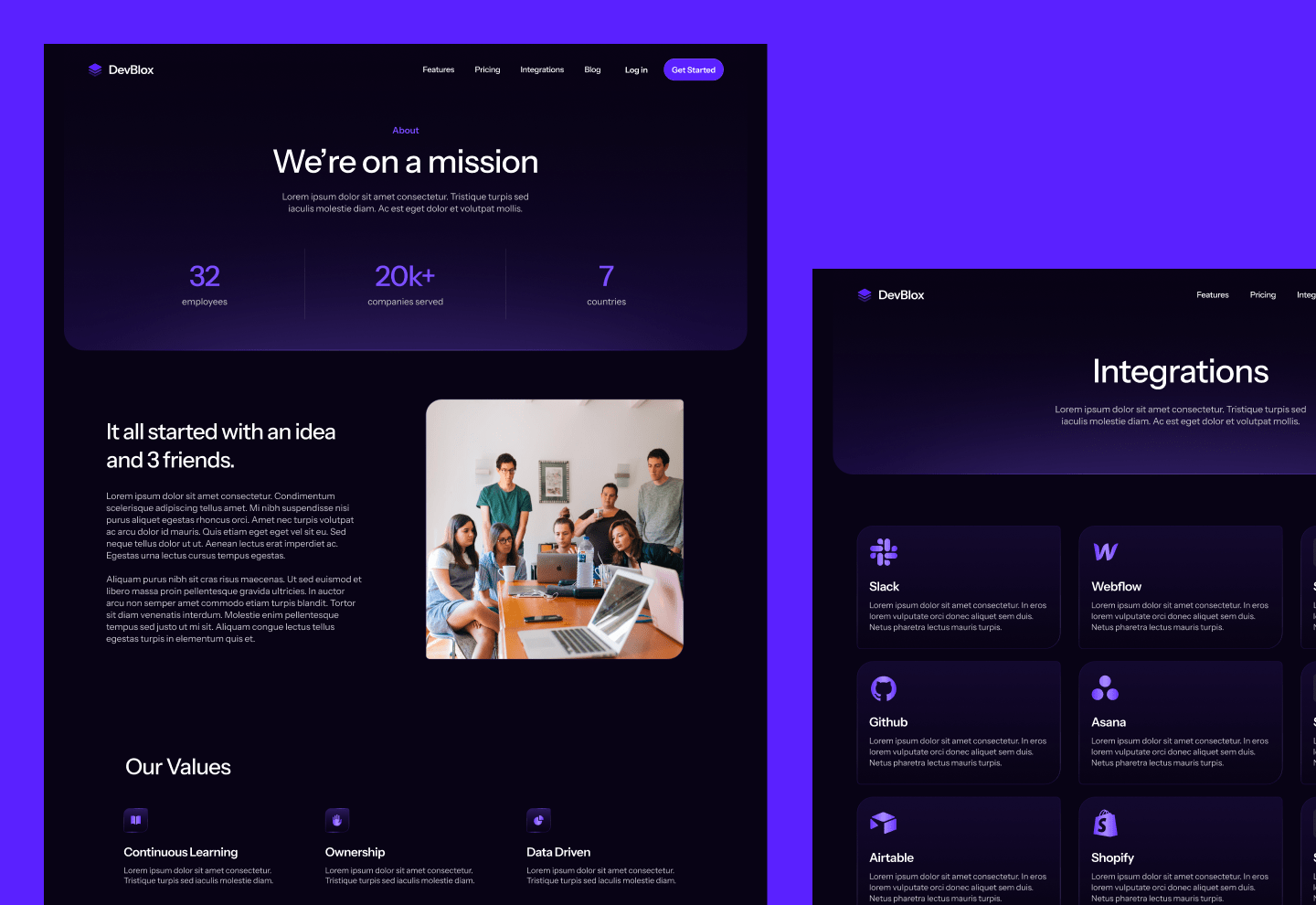 DevBlox - SaaS HTML5 Responsive Website Template