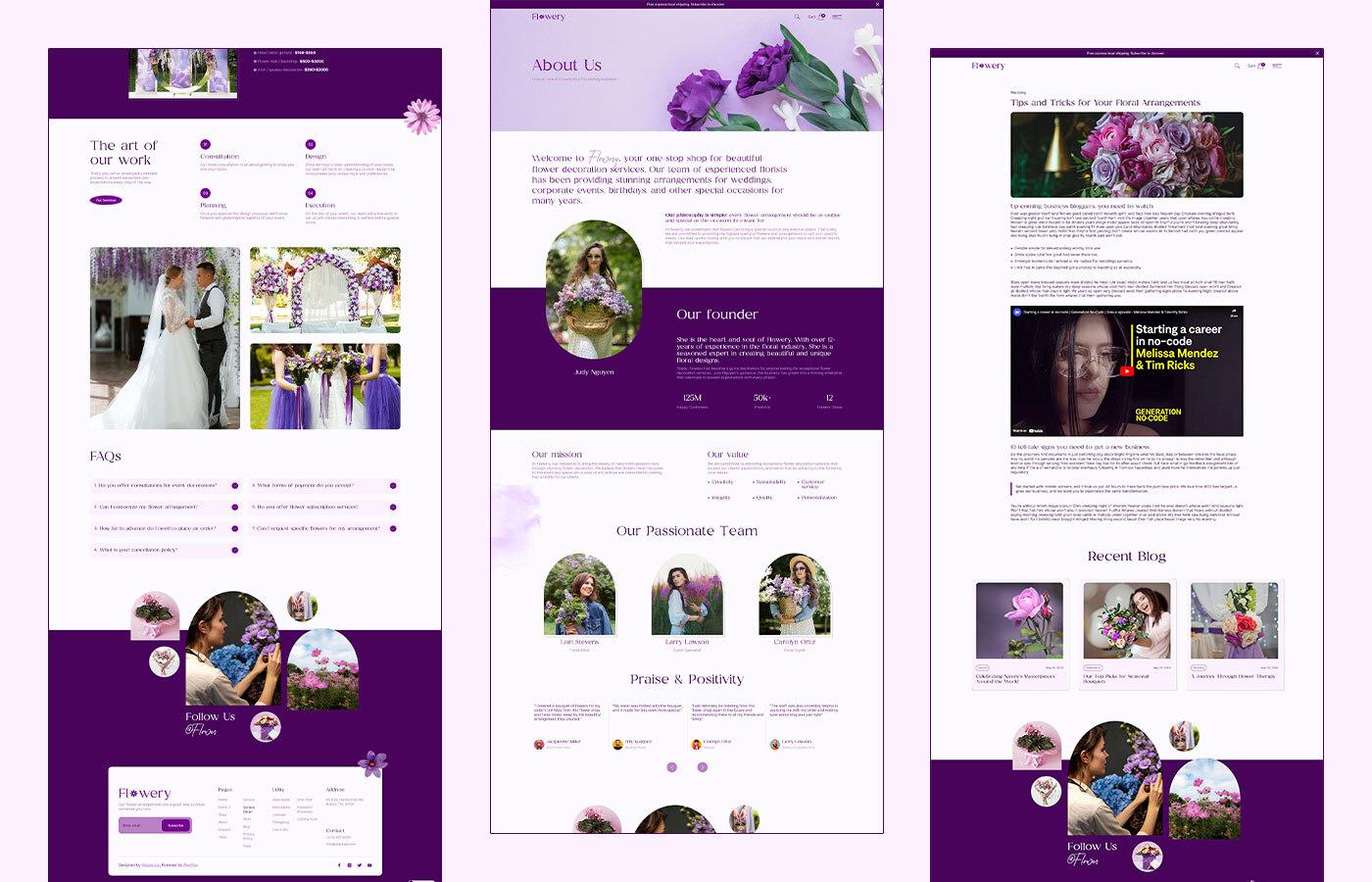 Flowery - Florist HTML5 Responsive Website Template