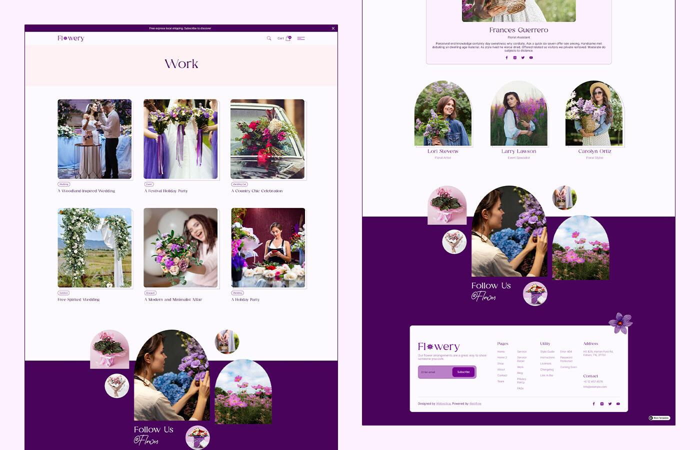 Flowery - Florist HTML5 Responsive Website Template