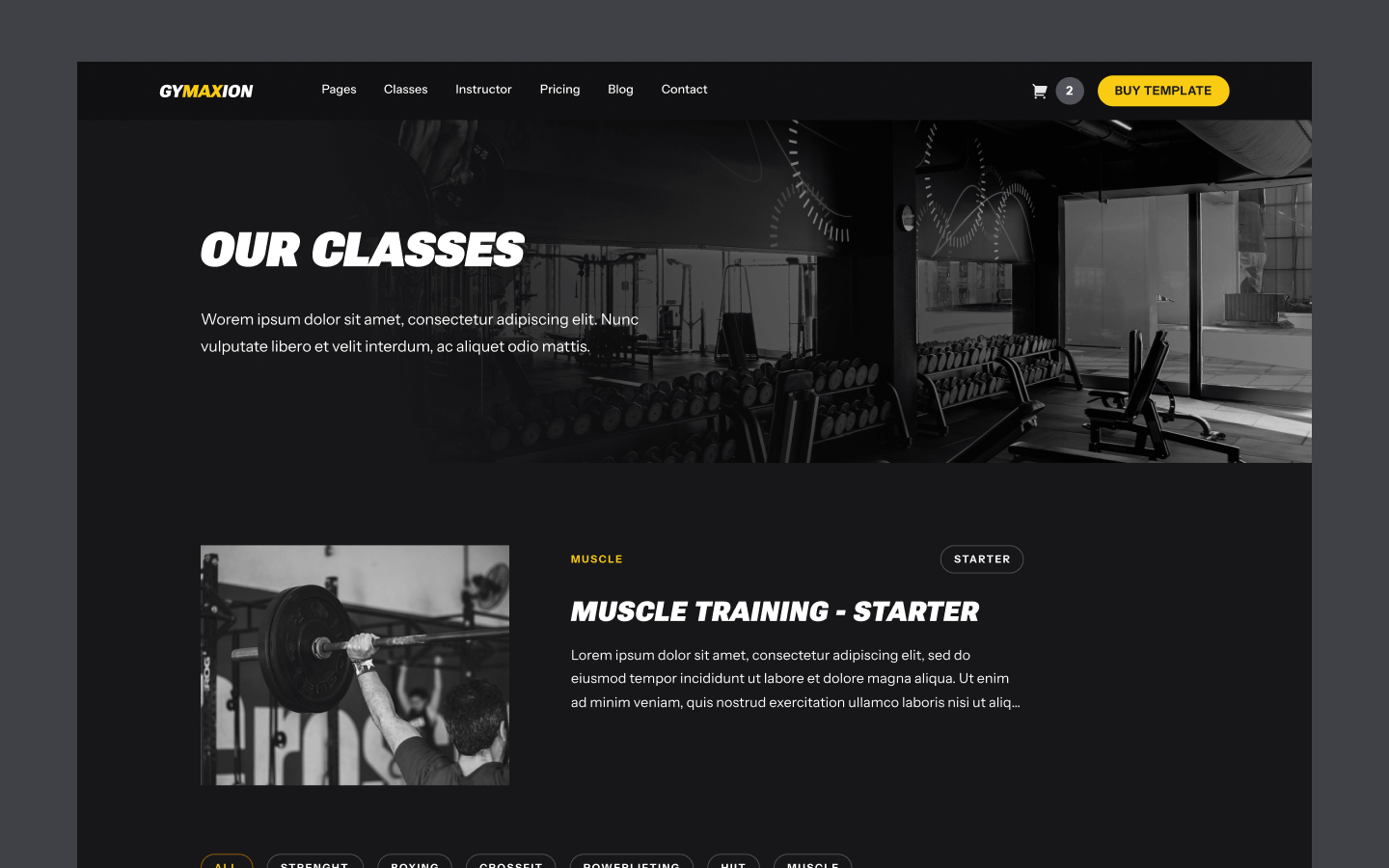 Gimaxion - Gym HTML5 Responsive Website Template