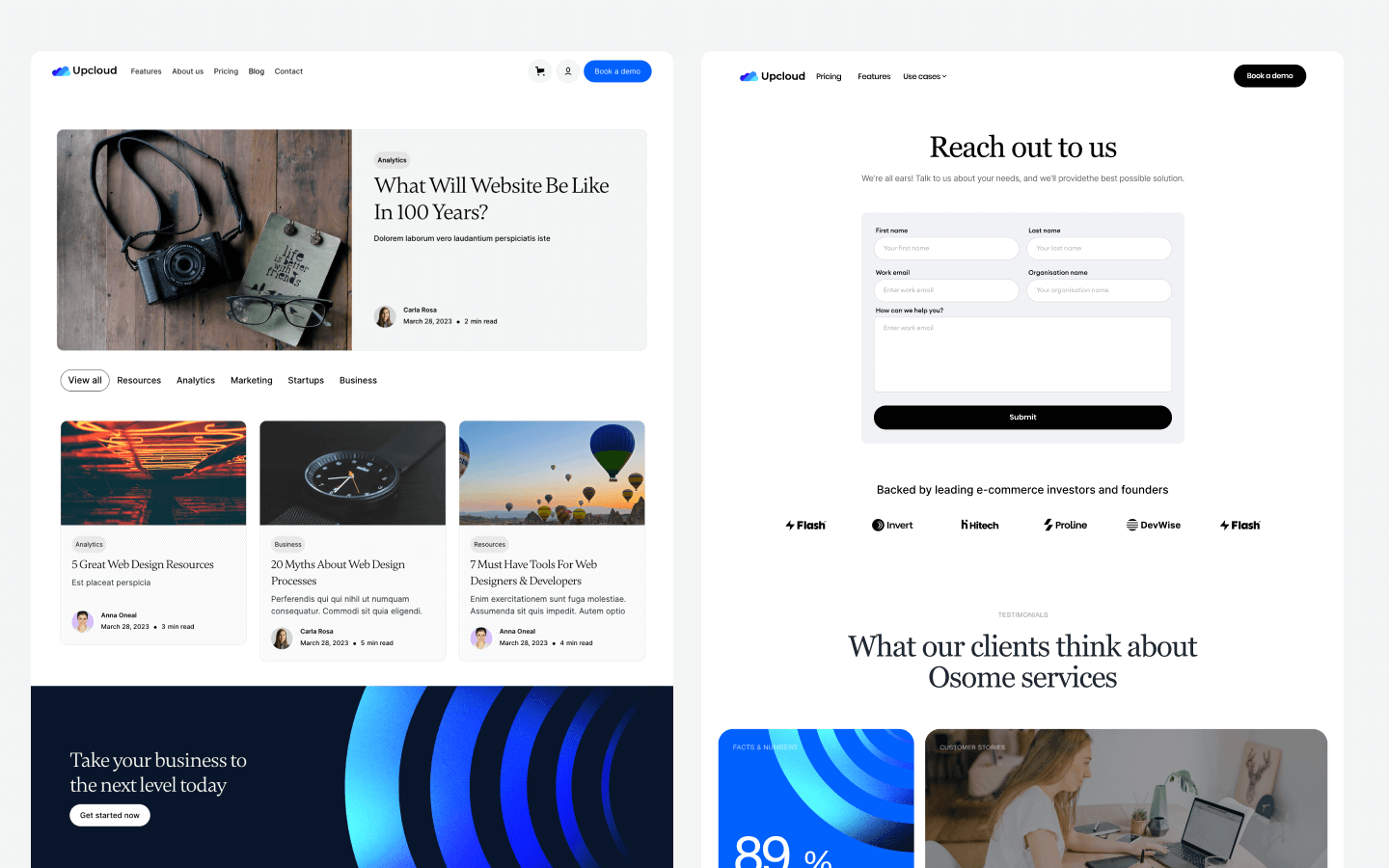 Upcloud Agency Html5 Responsive Website Template