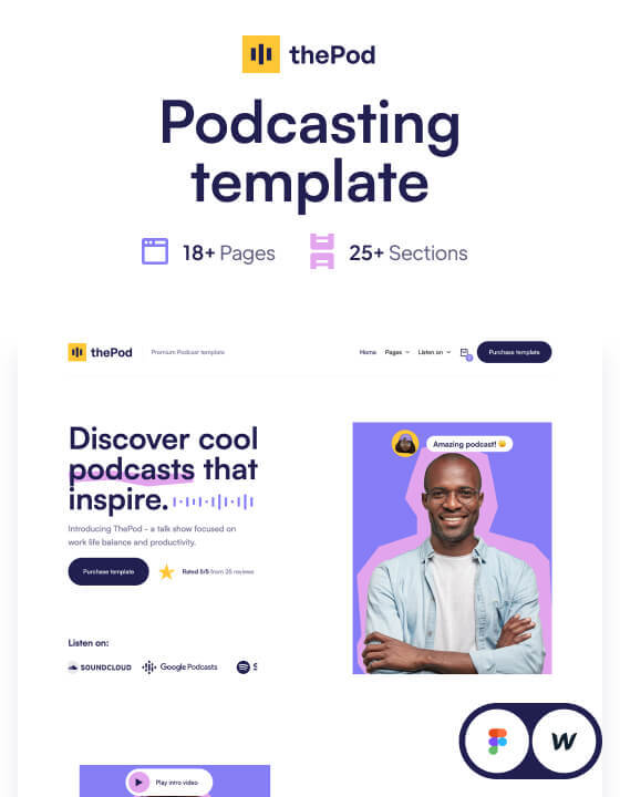 thePod - Podcast HTML5 Responsive Website Template