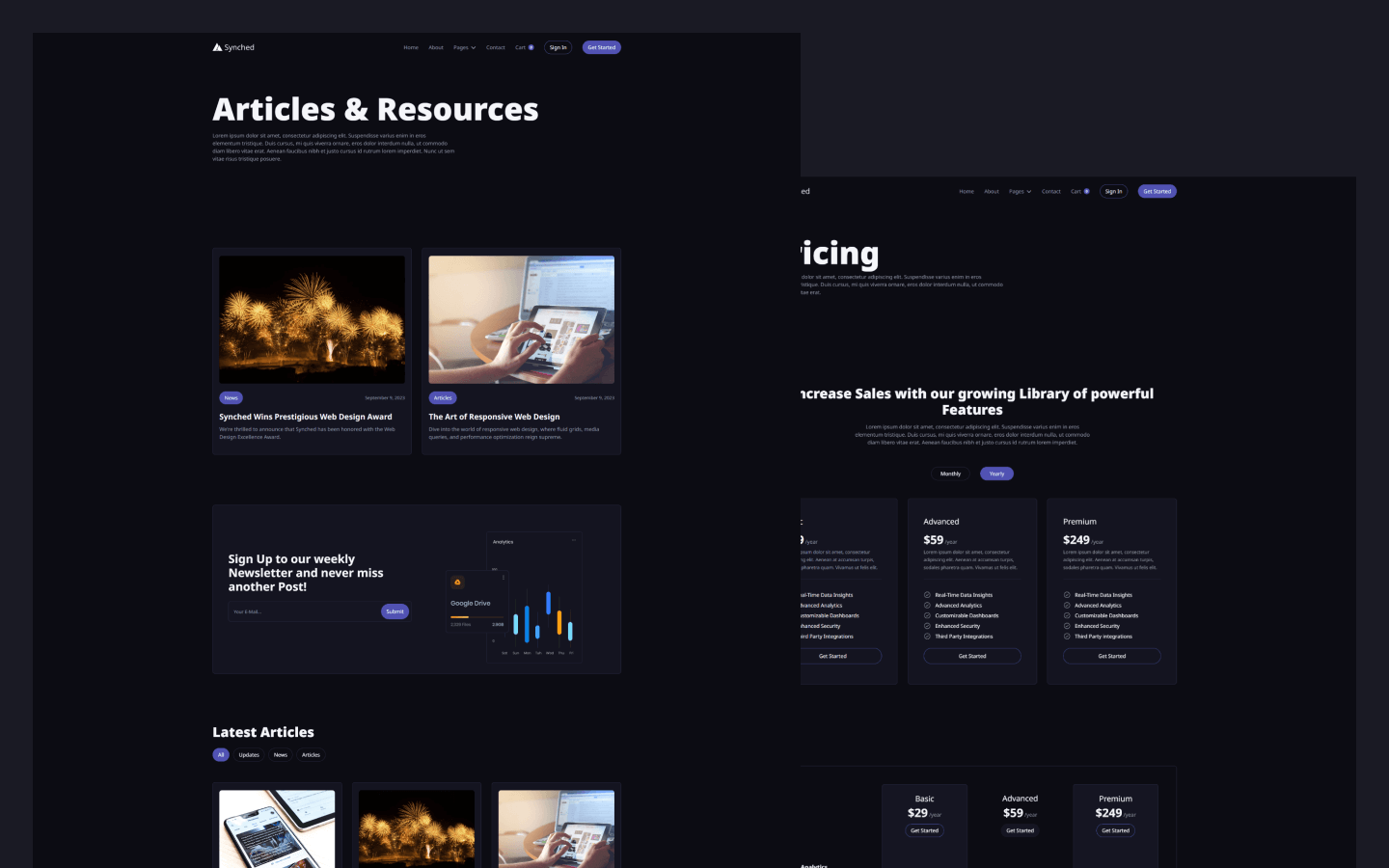Synched - SaaS HTML5 Responsive Website Template