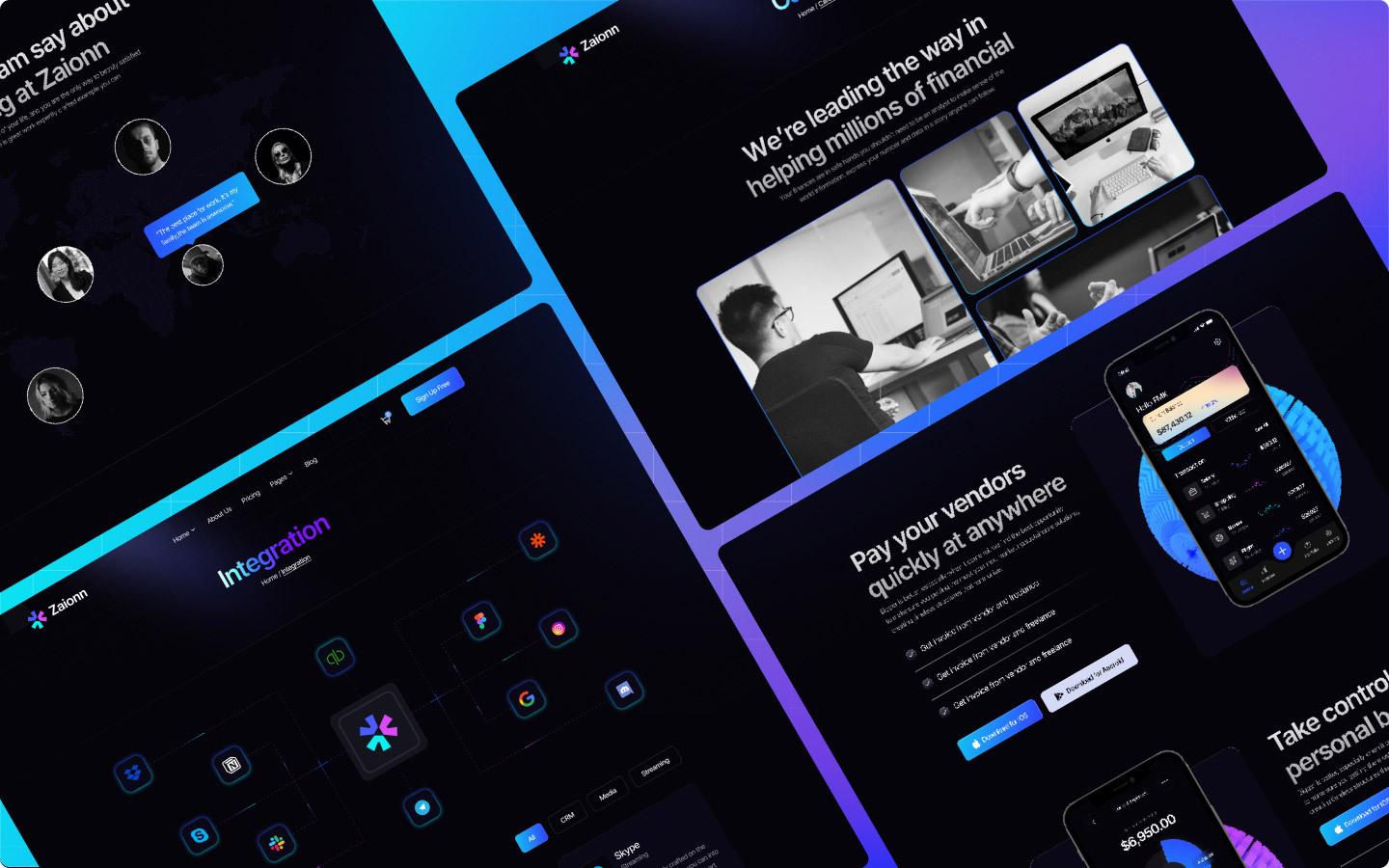 Zaionn - App HTML5 Responsive Website Template