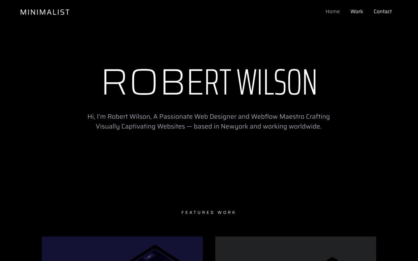 Minimalist - Portfolio HTML5 Responsive Website Template