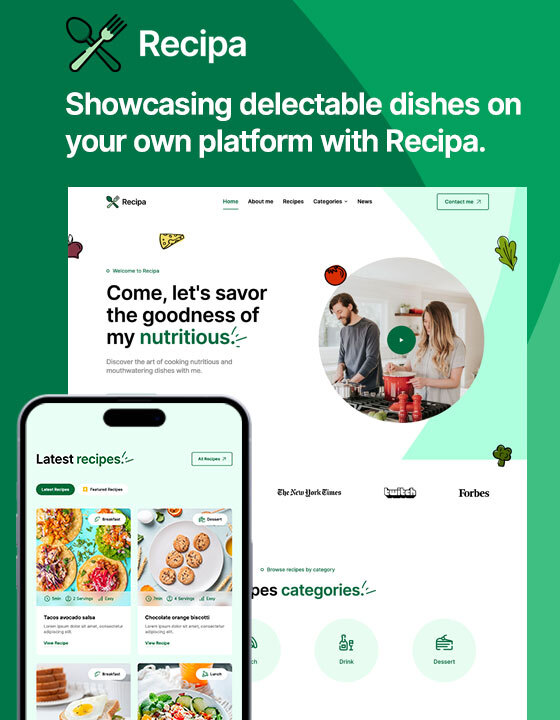 Diet X - Recipe HTML5 Responsive Website Template