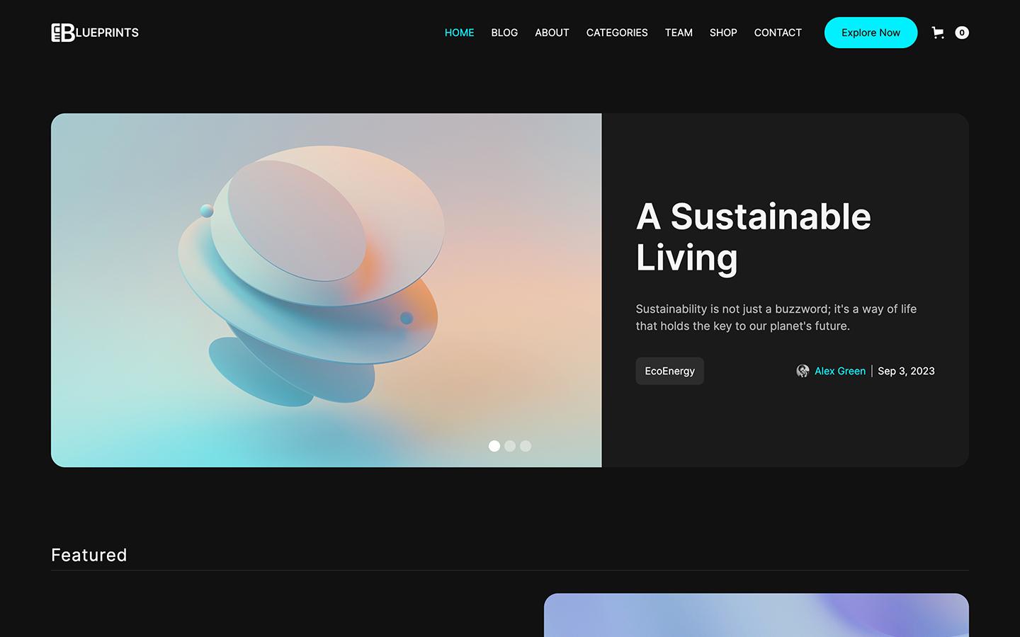 Blueprints - Blog HTML5 Responsive Website Template