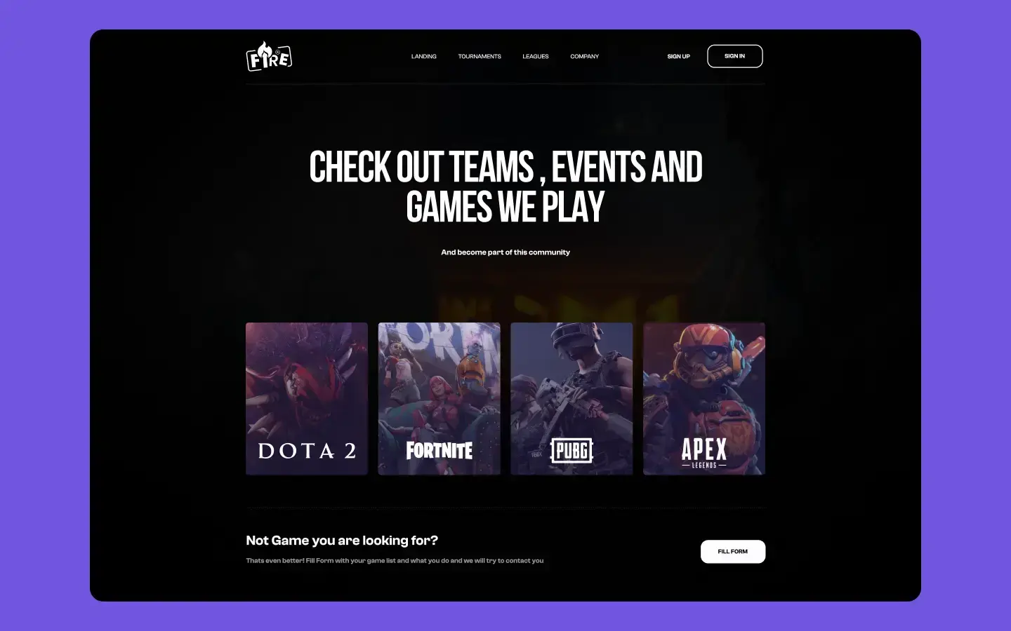 Fire - Game HTML5 Responsive Website Template
