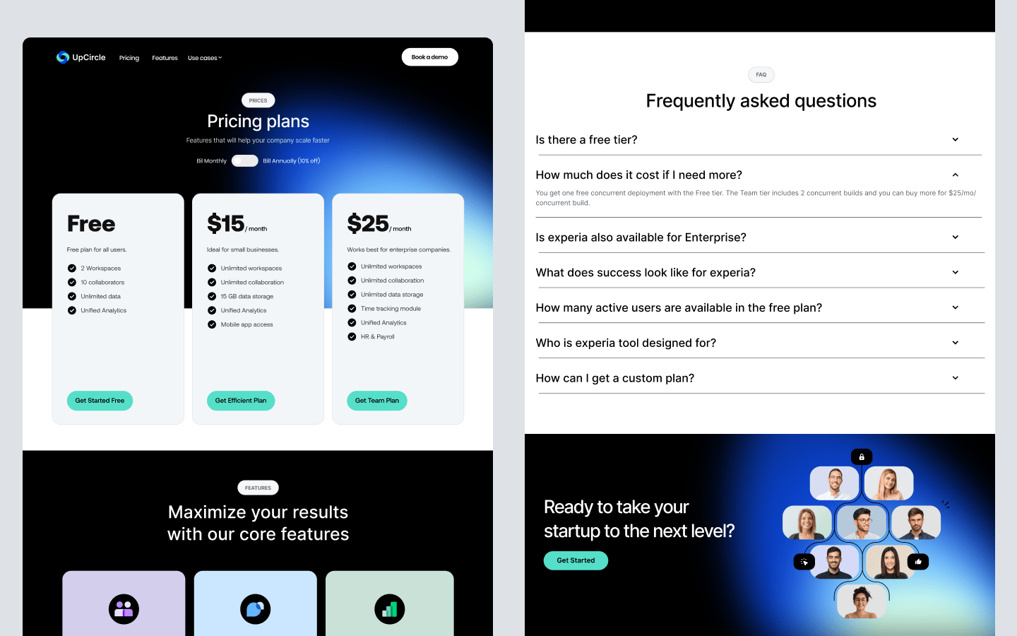 UpCircle - Startup HTML5 Responsive Website Template