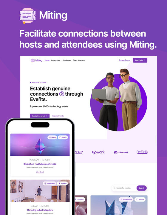 Miting - Event HTML5 Responsive Website Template