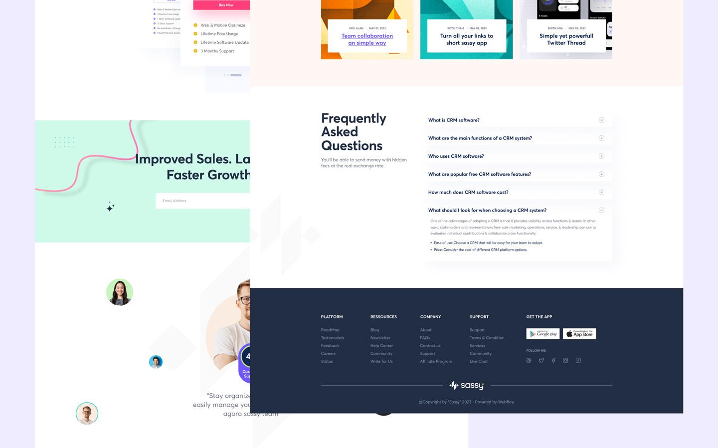 Sassy - SaaS HTML5 Responsive Website Template