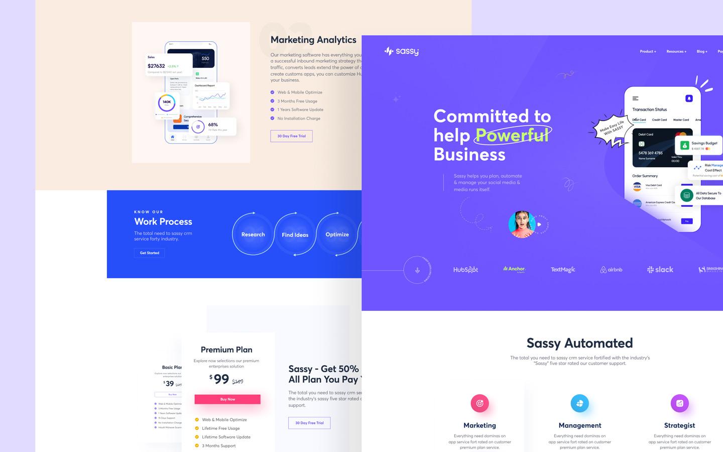 Sassy - SaaS HTML5 Responsive Website Template