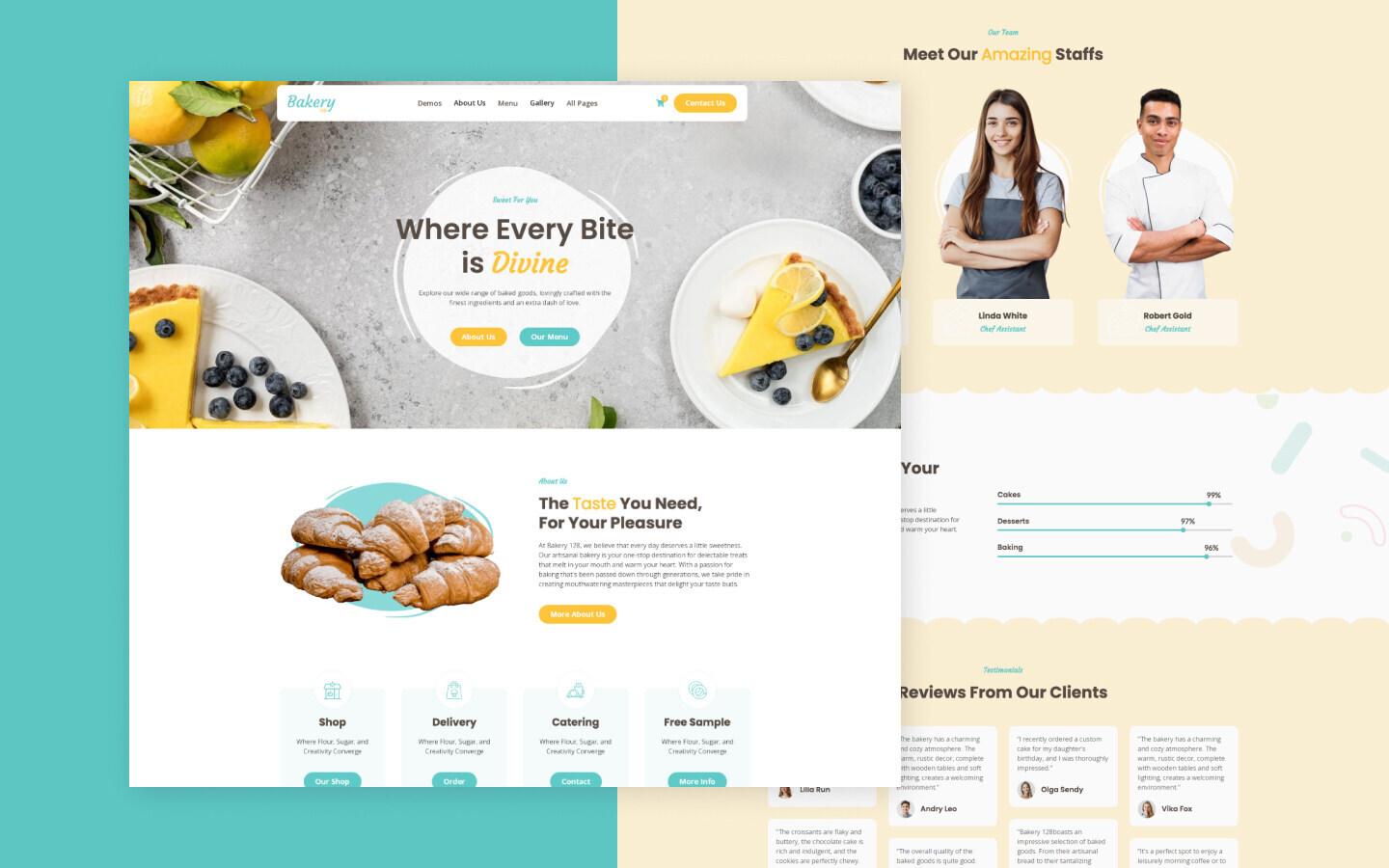 Bakery 128 - Cafe HTML5 Responsive Website Template