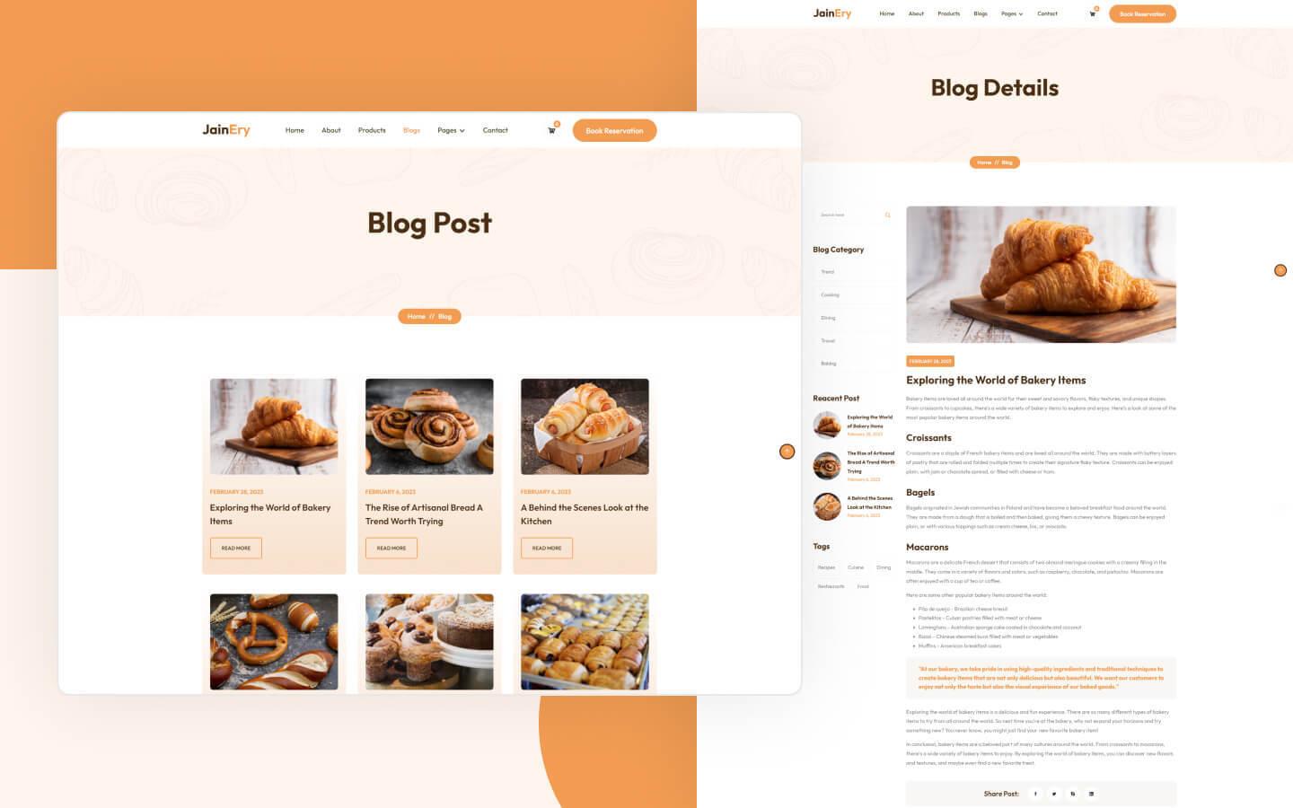 Jainery - Food HTML5 Responsive Website Template
