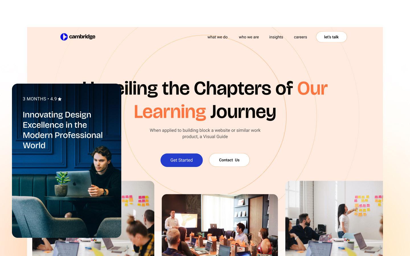 Cambridge Courses - University HTML5 Responsive Website Template
