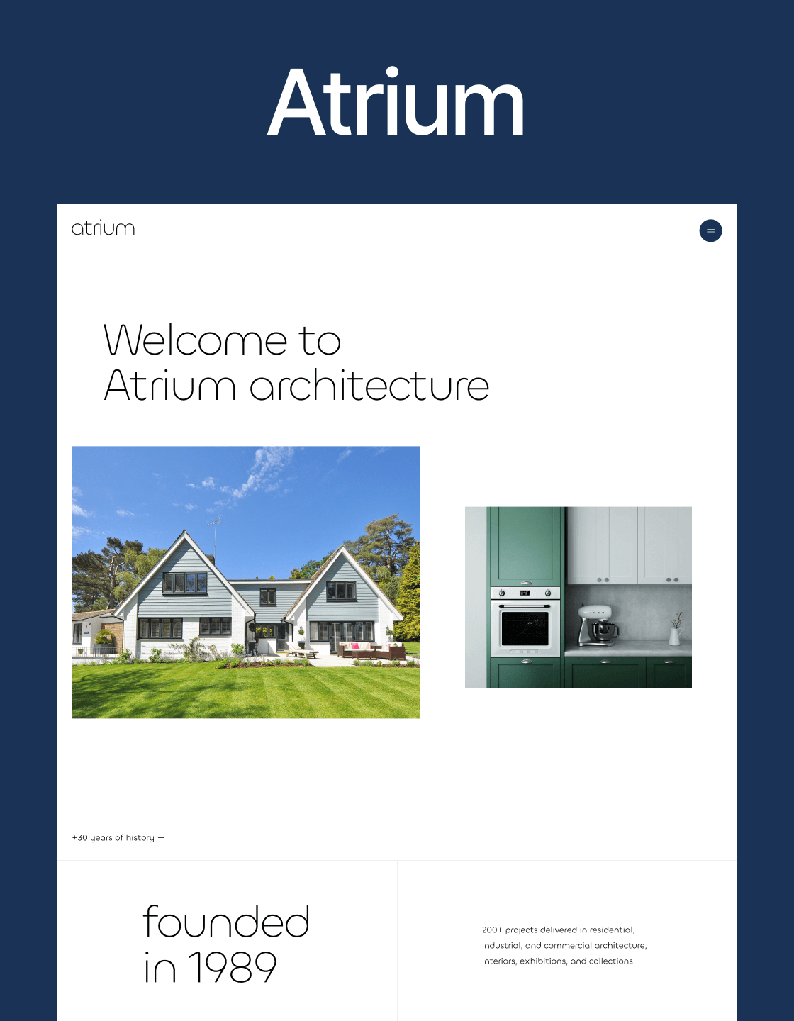 Atrium - Architecture HTML5 Responsive Website Template