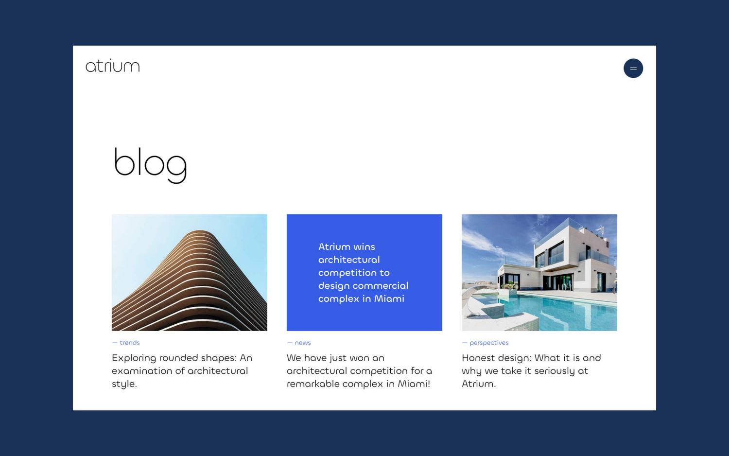 Atrium - Architecture HTML5 Responsive Website Template
