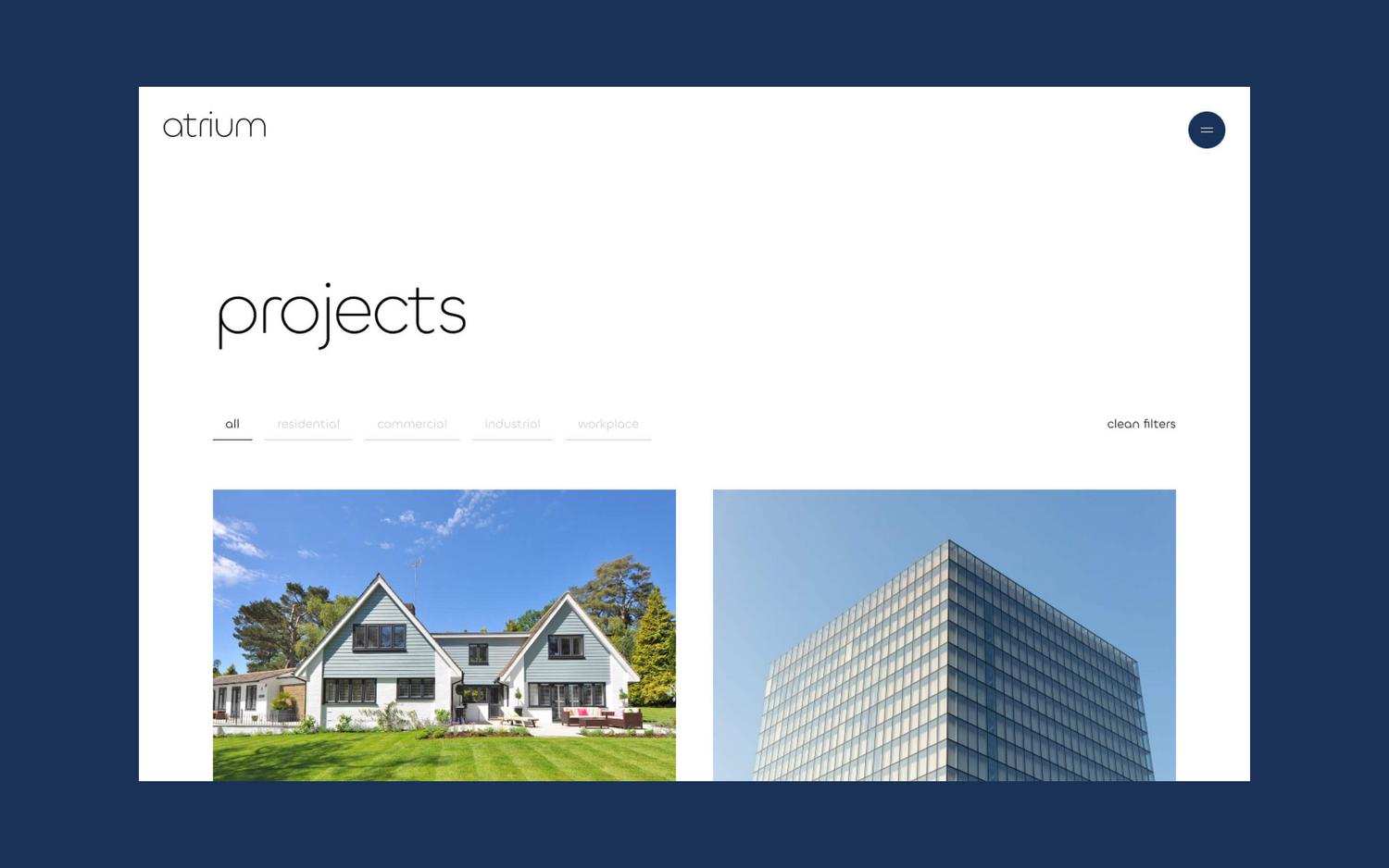 Atrium - Architecture HTML5 Responsive Website Template