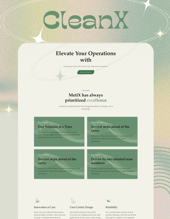 CleanX by MetisFactory | Muzli Creative Store