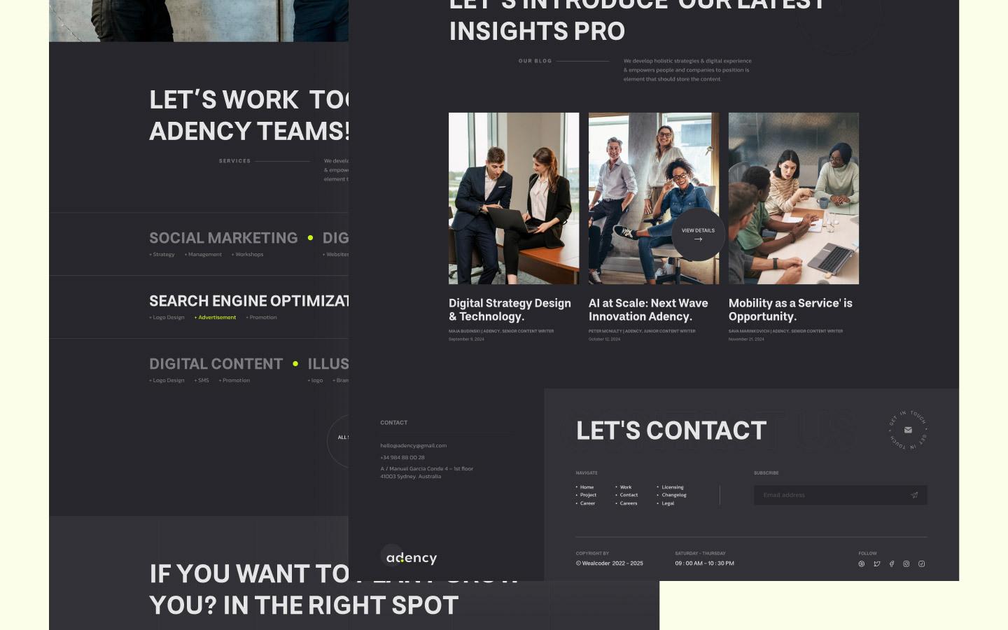 Adency - Agency HTML5 Responsive Website Template