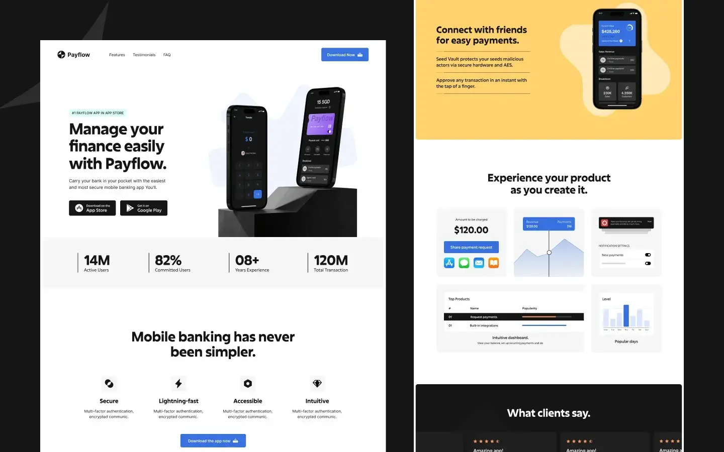 Payflow - App HTML5 Responsive Website Template