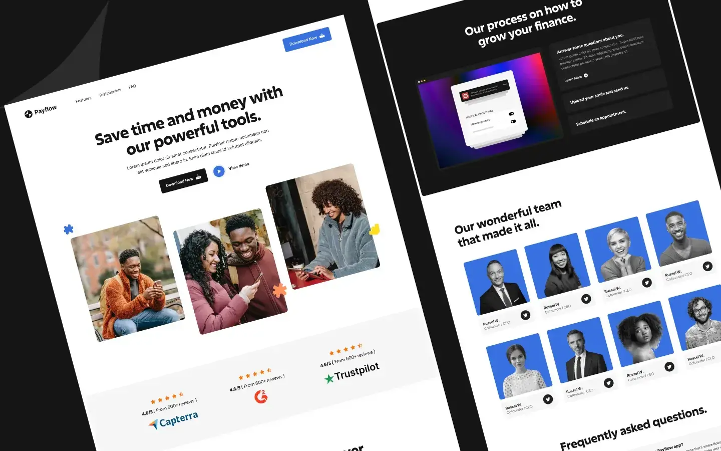 Payflow - App HTML5 Responsive Website Template