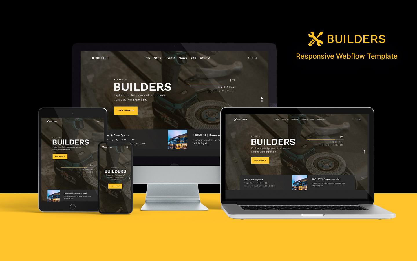 Builders - Construction HTML5 Responsive Website Template