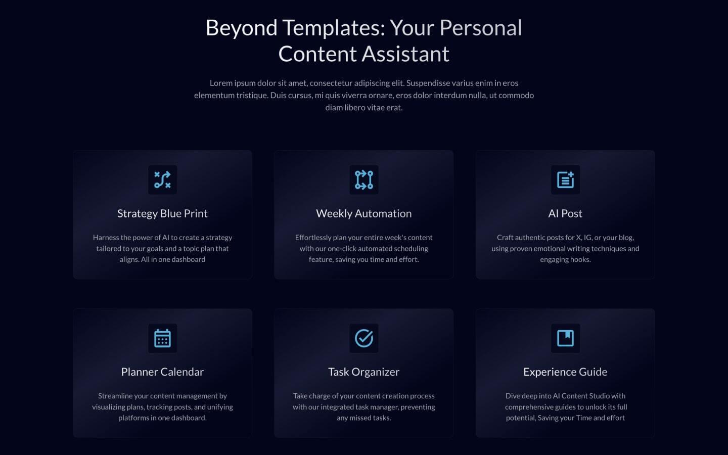 Ai-Content - SaaS HTML5 Responsive Website Template