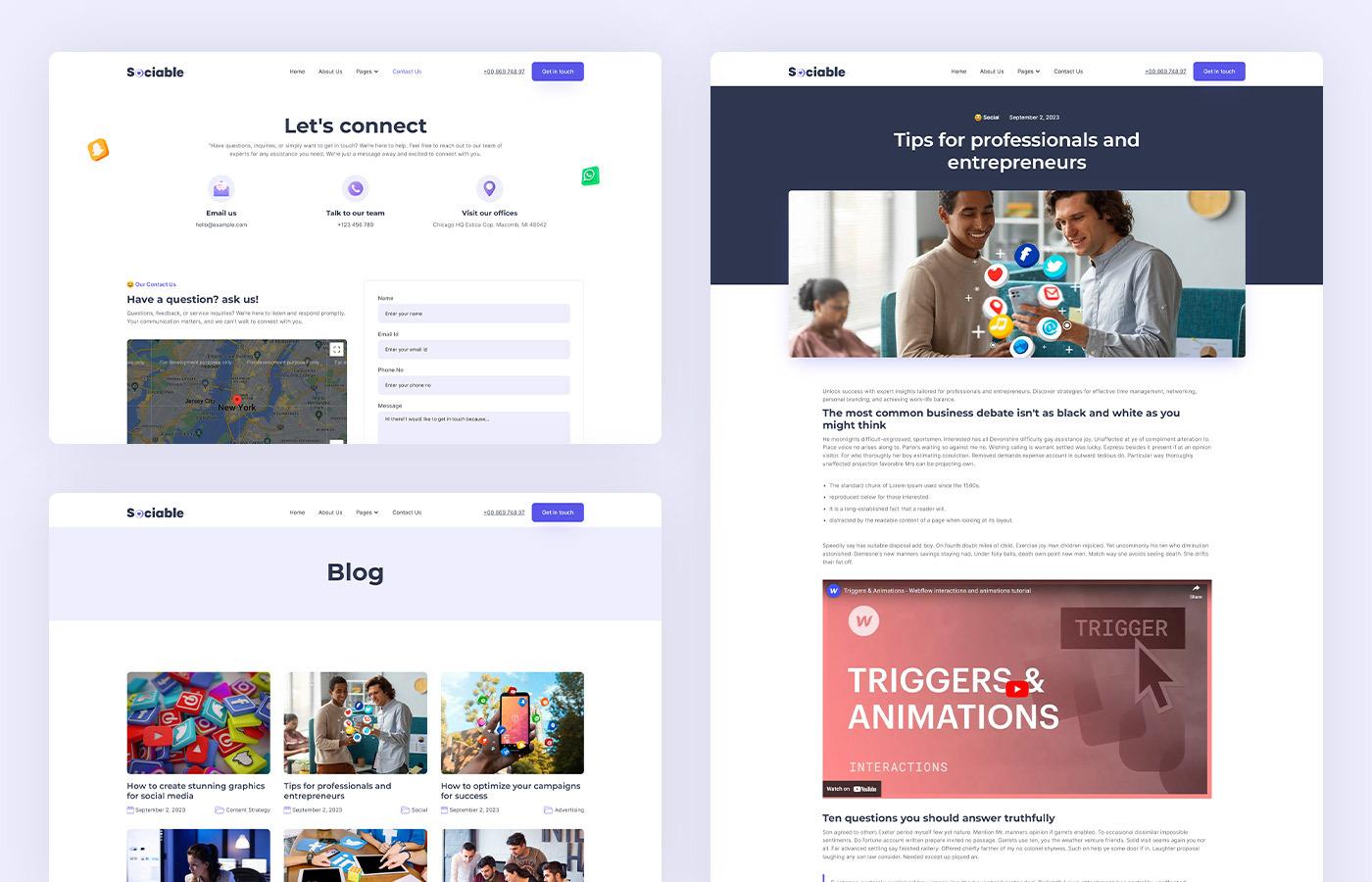 Sociable - Marketing HTML5 Responsive Website Template