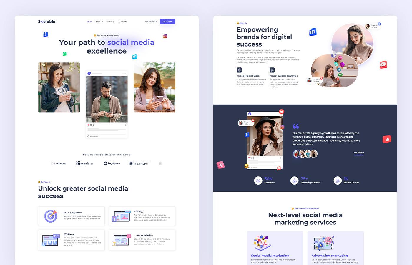 Sociable - Marketing HTML5 Responsive Website Template