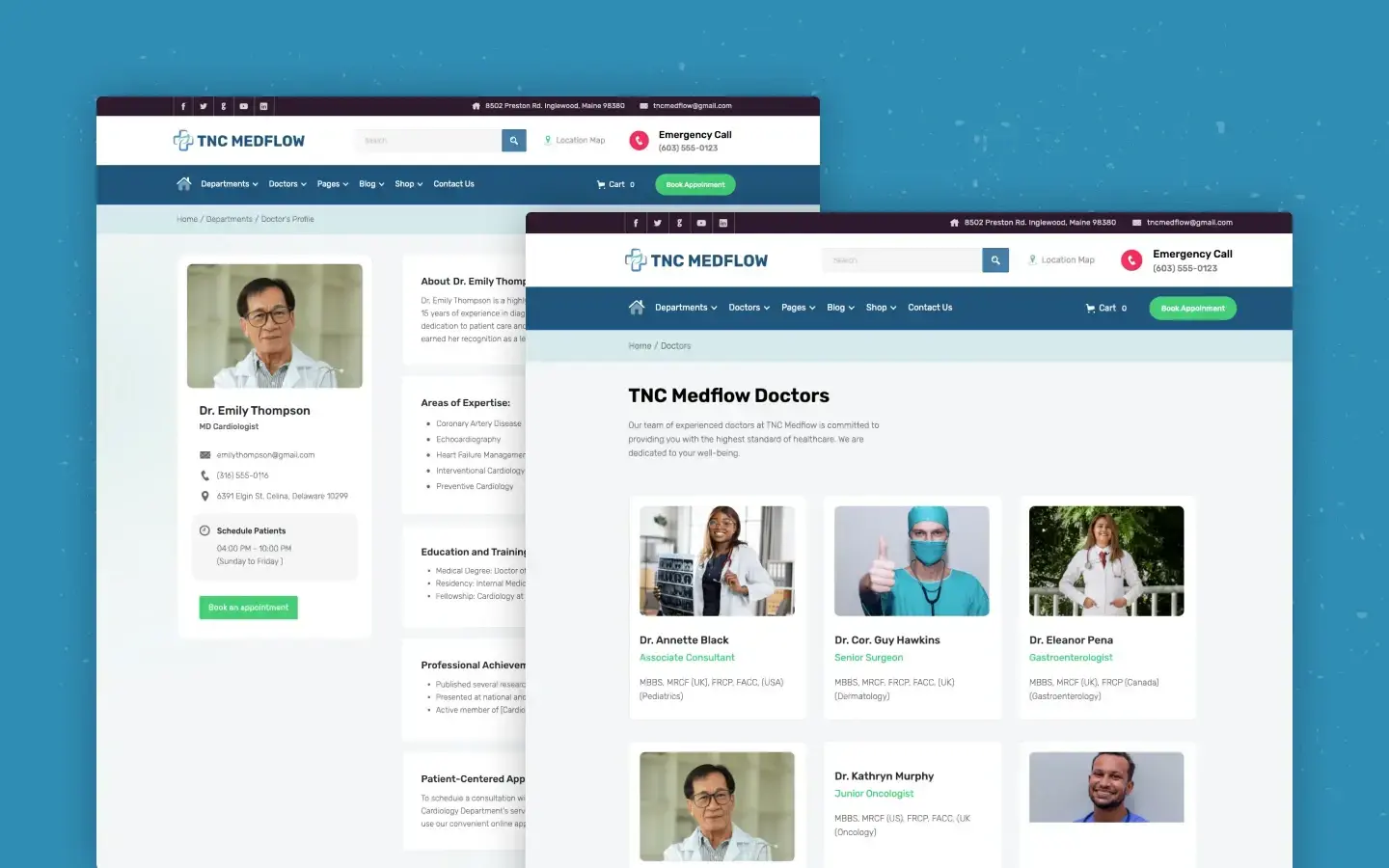 TNC MedFlow CMS - Hospital HTML5 Responsive Website Template