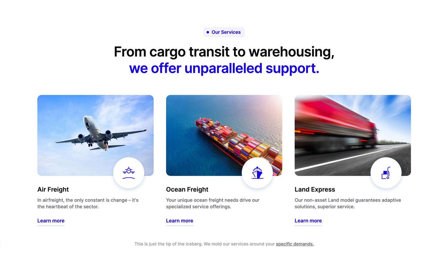 Logistic - Transport HTML5 Responsive Website Template