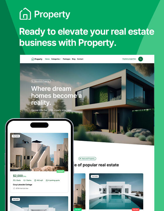 Property - Real Estate HTML5 Responsive Website Template