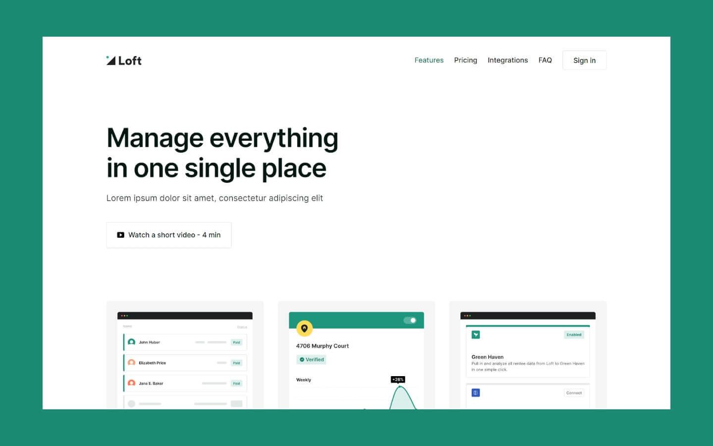 Loft - SaaS HTML5 Responsive Website Template Loft - SaaS HTML5 Responsive Website Template