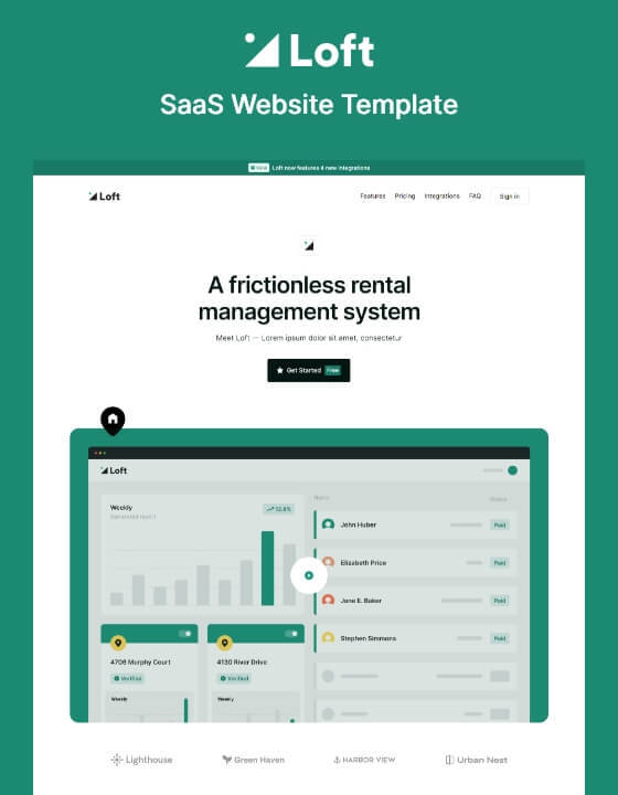 Loft - SaaS HTML5 Responsive Website Template Loft - SaaS HTML5 Responsive Website Template