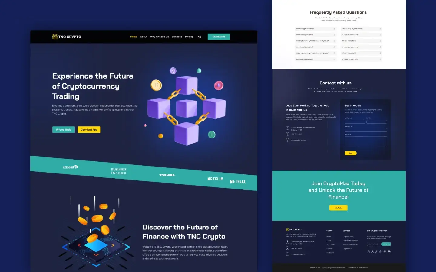 Tnc Crypto Cms Finance Html5 Responsive Website Template