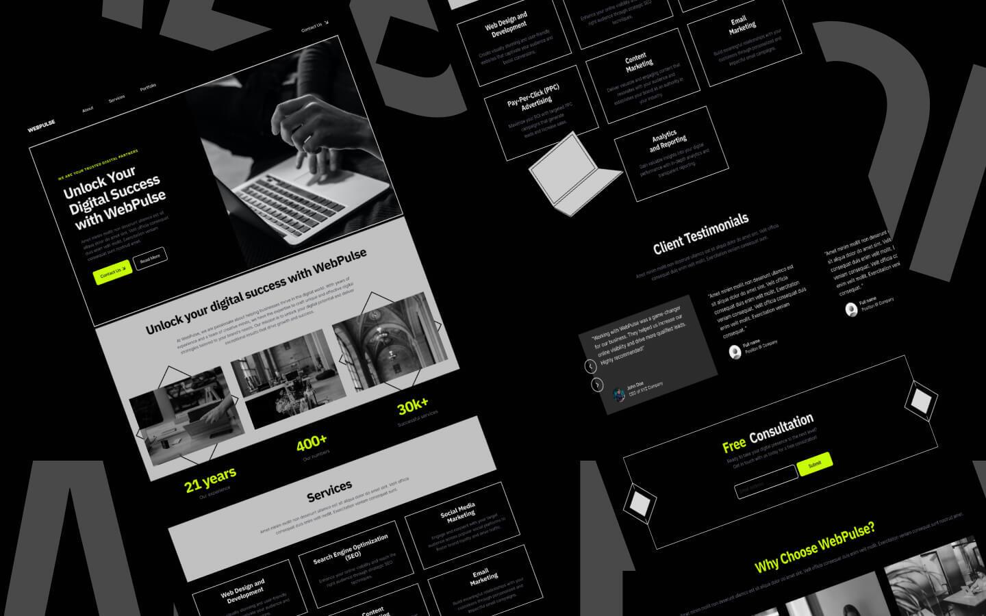 WebPulse - Landing page HTML5 Responsive Website Template